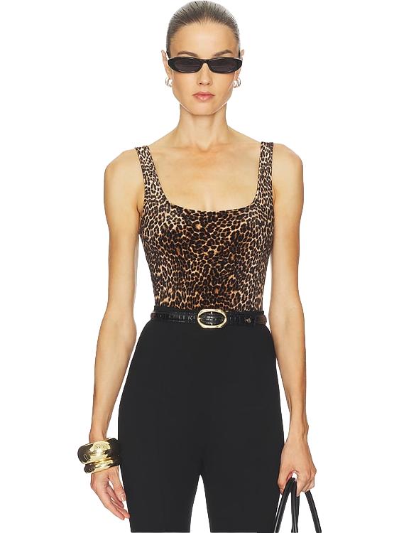 GOOD AMERICAN Good American Velvet Modern Tank Bodysuit